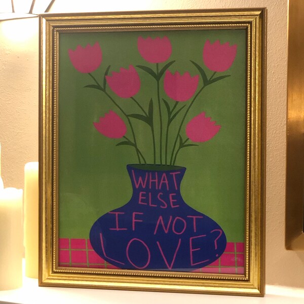 Tropical Boho Flower Poster PRINTABLE Wall Art Funky, Plant Lover ...