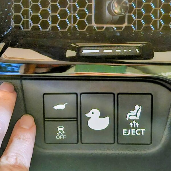 Eject Button Decal, Car Decal, Eject Passenger Button, Blank Button ...
