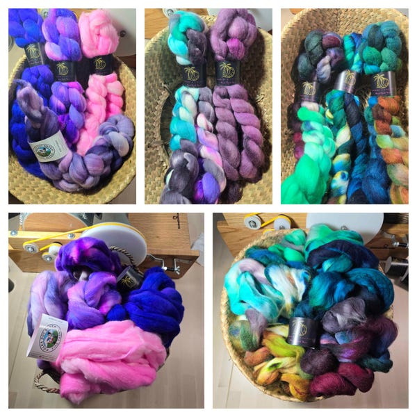 Wool Roving Mystery Bag - Hand Dyed Wool Roving, Mystery Bag, Roving ...