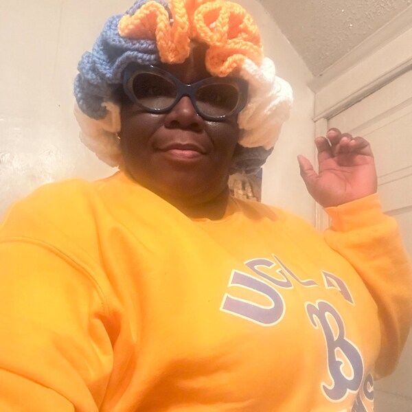 Crochet Granny Square Bucket Hat | Crochet Ruffle Brim Hat | Granny ...