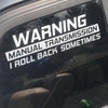 Warning Manual Transmission I Roll Back Sometimes Vinyl Decal Sticker ...