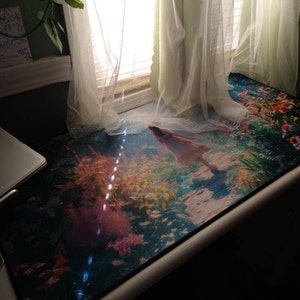 Beige Desk Mat Cute Aesthetic, Cozy Gamer Decor, Large Office Pad With ...