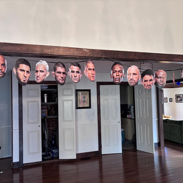 UFC Icons Banner - UFC Party Decorations - DIGITAL Download - Ufc ...