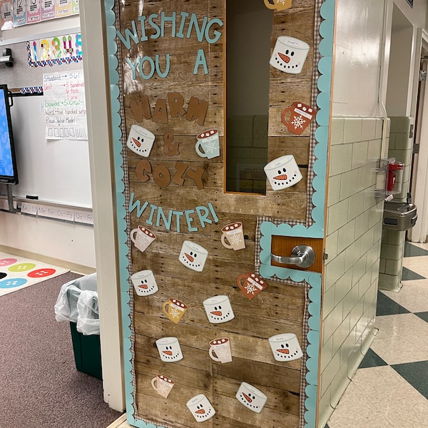 Hot Cocoa Bulletin Board | Boho Winter Bulletin Board | Warm and Cozy ...