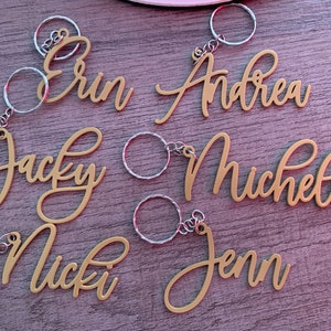 Personalized Laser Cut Names Custom Name Settings Wedding - Etsy