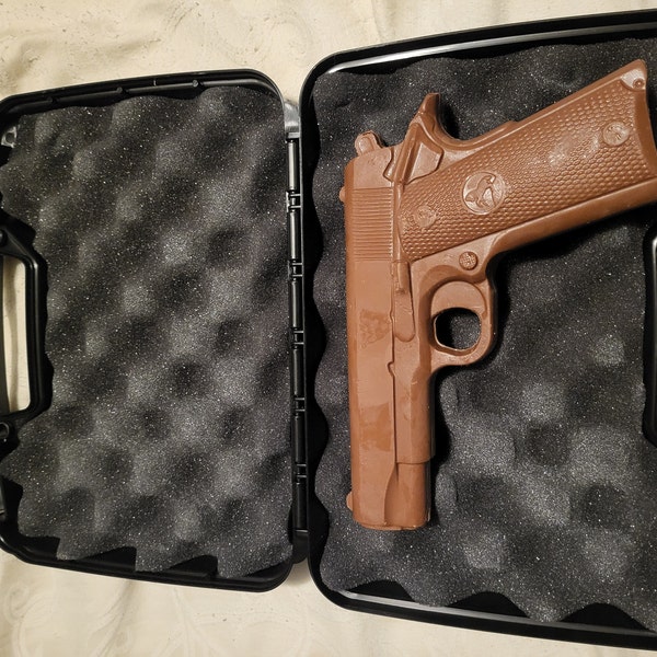 CHOCOLATE GUN - Full Size Hand-crafted Solid Milk Chocolate Handgun ...