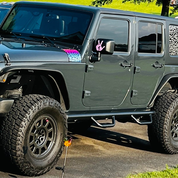 Leopard Print Cowl Decals Fits 2007-2024 Jeep Wrangler Gladiator Jk Jl ...