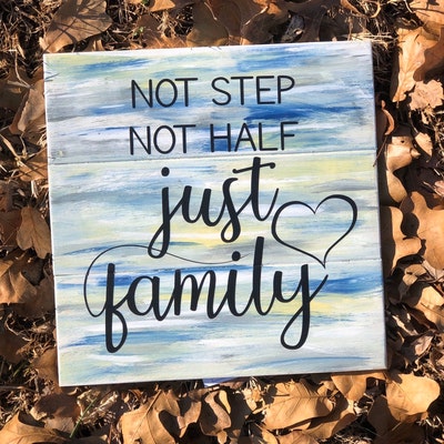 Not Step Not Half Just Family SVG, PNG Cut Files, Family Svg, Blended ...