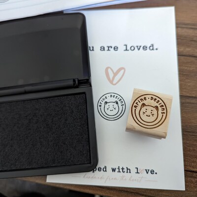 Engraved Logo Stamp, Custom Wooden Stamp, Small Business Packaging ...