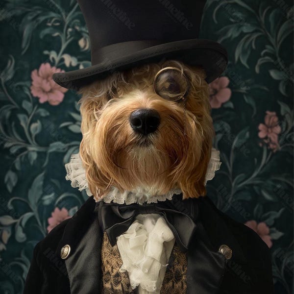 Custom Witch Pet Portrait From Photo Perfect Gothic Gift Dark Pet Gift ...