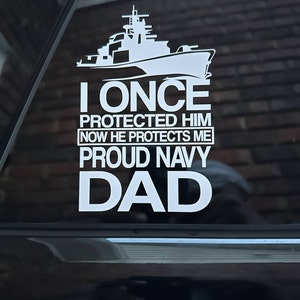 Proud Navy Parent Quote Anchor Vinyl Decal Perfect for Tumbler, Laptop ...
