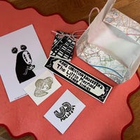 The Two Ronnies Fork Handles / Four Candles Sketch Lino Print - Etsy UK