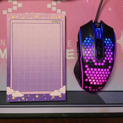 Purple Gradient Clouds Aesthetic Message Memo Notepad - Etsy