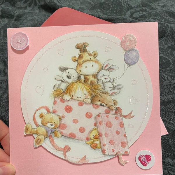 A Beautiful Card for a Stylish Ladies Birthday, Elegant Card , Special ...