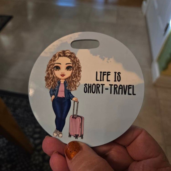 Best Friends Tag, Personalized Vacation Tag, Travel Bag Tag, Backpack ...