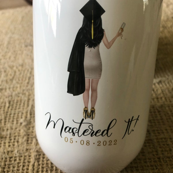 Custom Master's Degree Graduation Mug for Her With Name, Mastered It ...