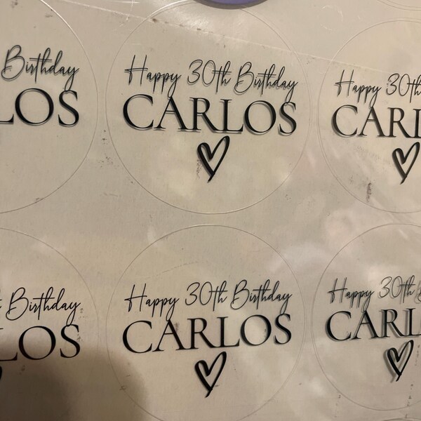 EDIBLE CLEAR Circle Wedding Drink Toppers, Clear Cocktail Topper ...