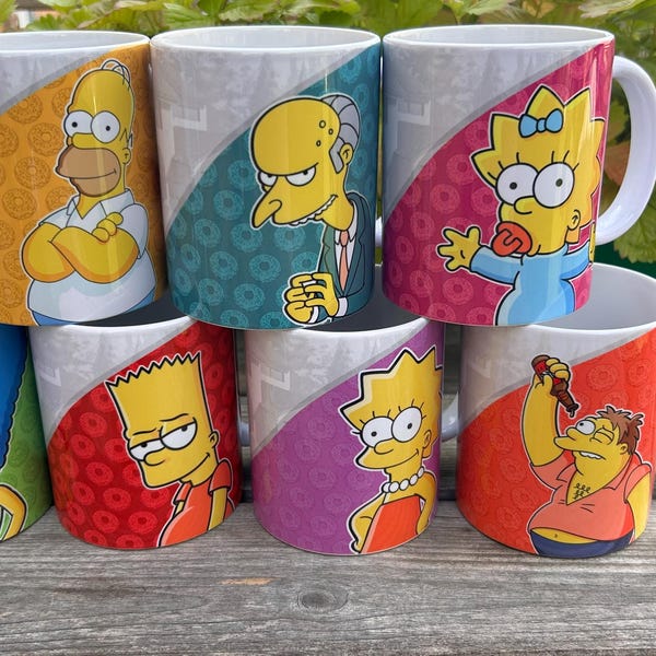 Bundle, Simpsons Mug Design Template, Simpsons Mug Design Sublimation ...