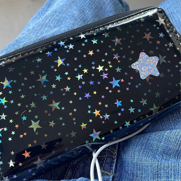 Star Zipper Cardholder Wallet Emo Goth - Etsy