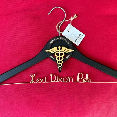 Doctor Coat Hanger Caduceus Decal Hanger Medical Gifts for - Etsy