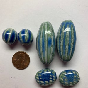 6mm Handmade Multi-color Ceramic Beads, Glazed Ceramic Beads, 2.5mm ...