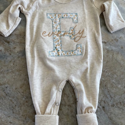 Personalized Baby Girl Romper and Hat Set Vintage Floral - Etsy