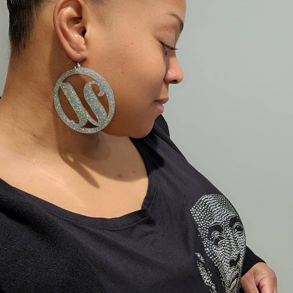 Usher Symbolearrings// Icon Concert Earrings/ Statement Earrings /for ...