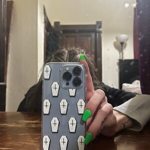 Coffin Clear Iphone Case Coffin Phone Case Halloween Phone - Etsy