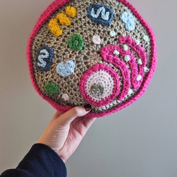 Animal Cell Eukaryotic Mini Pillow Crochet Pattern! PATTERN ONLY! PDF ...