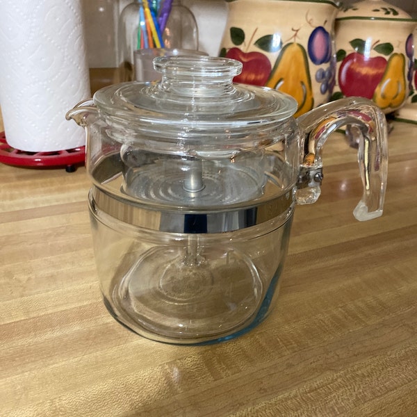 Pyrex Corning Clear Glass Bowls With Blue Ribbons and Flowers Pattern ...