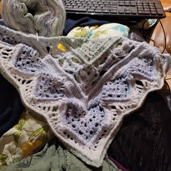 Ceylontea Shawl Crochet Pattern - Etsy UK
