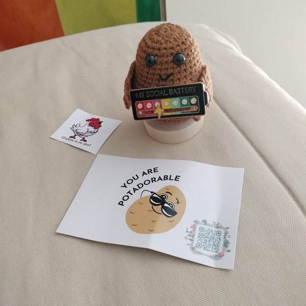 Crochet Positive Poo Plushy Desk Decor, Poop Emoji, Positive Poop Doll ...