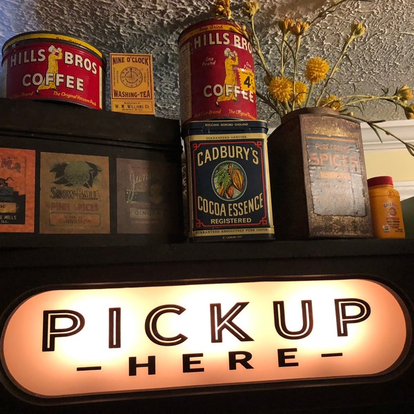 Gentlemen Retro Lighted Sign Restroom Sign Custom Lettering Available ...