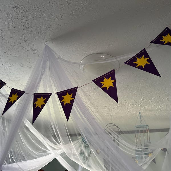 Tangled Flag Banner - Custom Cut - Customizable Sizes and Colors - Etsy
