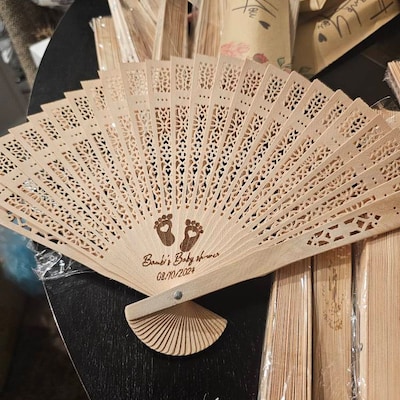 Custom Gift Wrapping Wedding Fans Rustic Fans Wedding Favor Fan ...