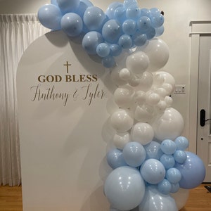 God Bless Baptism Wall Decal for Balloon Arch Balloon Arch - Etsy
