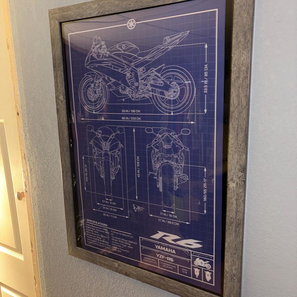 Ducati Panigale V2 (2020) Informational Blueprint - Motorcycle Poster ...