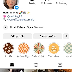 40 Retro Instagram Highlight Cover Icons, Groovy Highlight Covers, Red ...