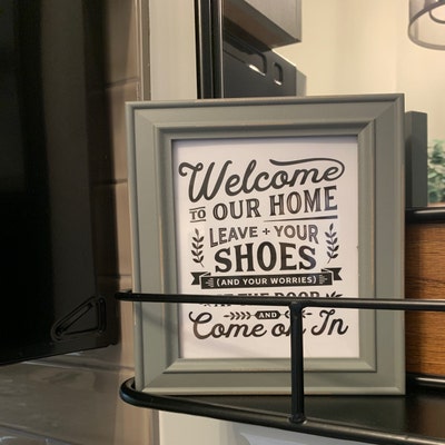 Shoes off Sign Digital Printable Leave Shoes and Worries at - Etsy
