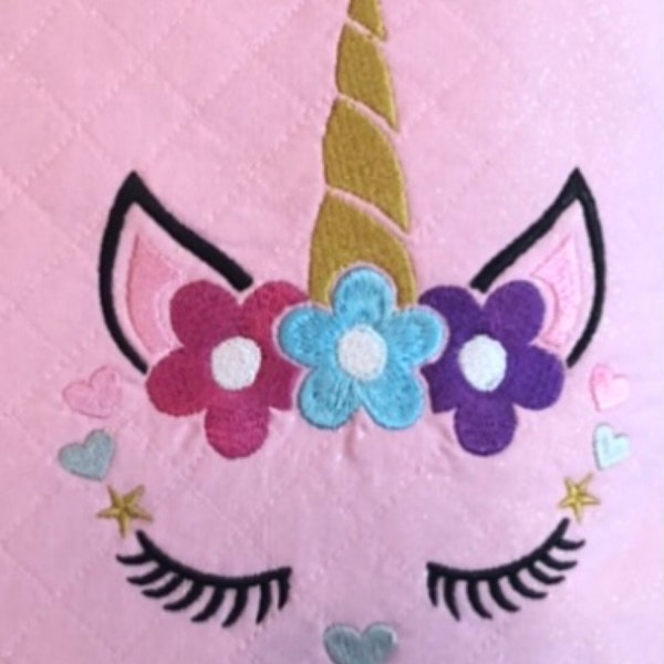 Unicorn Embroidery Design, Unicorn Face Design, Girly Unicorn ...