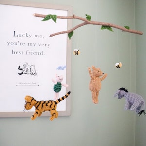 Frog Baby Mobile Natural Fiber Gender Neutral Nursery Decor - Etsy