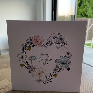 Heart Full of Love Bereavement Card, Sorry for Your Loss Card, Loss ...