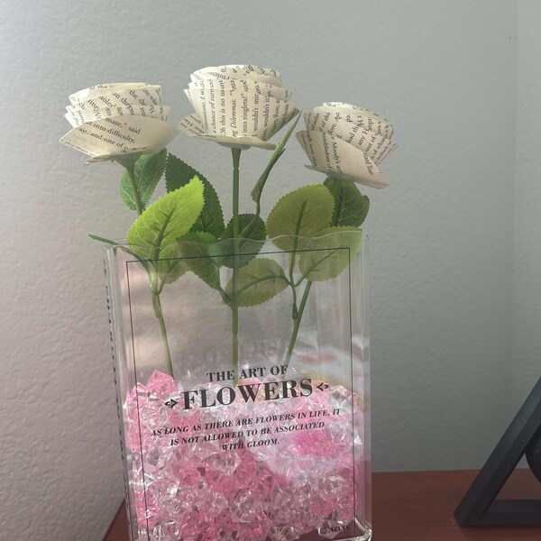 Book Page Flower Bouquet | Long-stemmed Proses for Readers, Writers ...