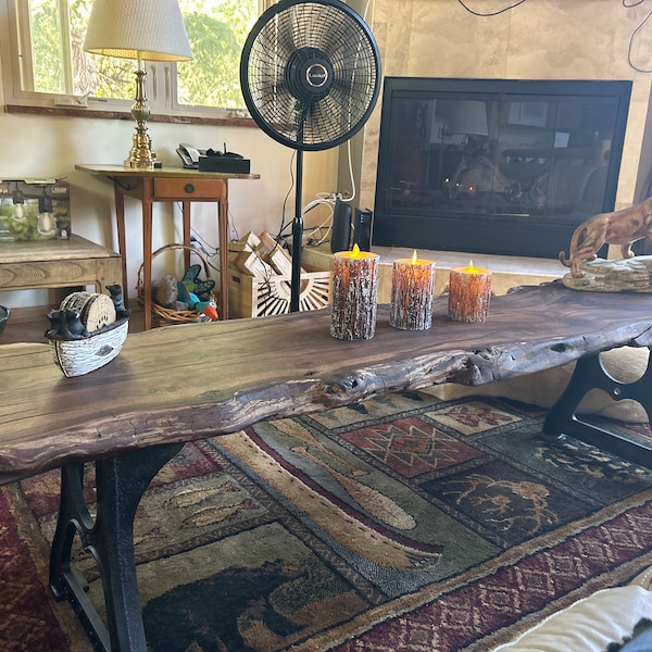 Cast Iron Bench/coffee Table Legs 2 Pack Industrial Embossed “ RUSTIC ...