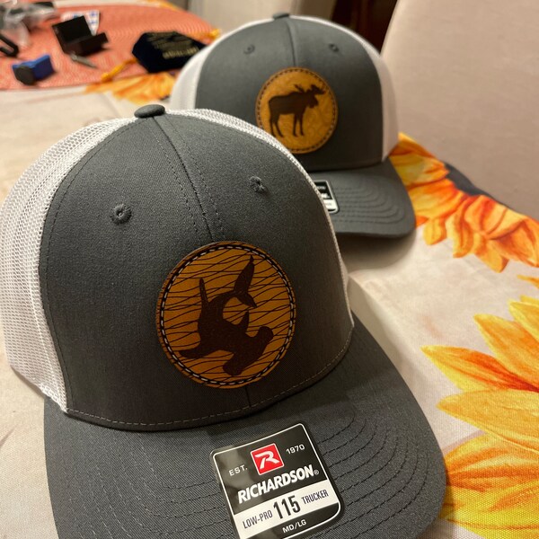 Richardson 112PFP Flying Duck Leather Patch Hat - 5-panel Marsh Duck Camo - Etsy