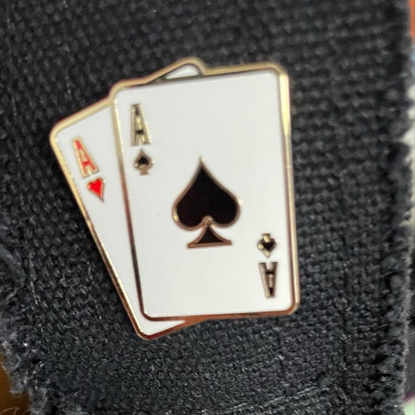 Aces Playing Cards Enamel Pin - Etsy