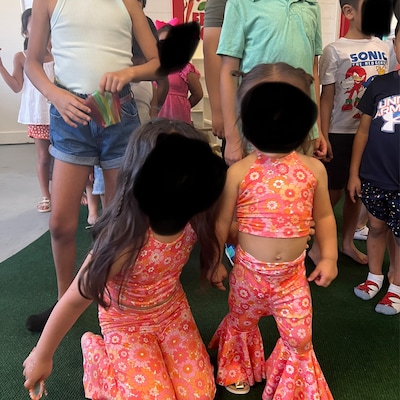 Two Groovy Birthday Outfit, Toddler Crop Top,groovy Girl Outfit, Floral ...