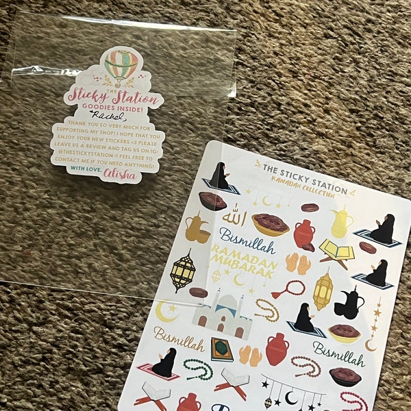 Salaam Sticker Set Hajj, Eid, Islamic Stickers Quran, Hijab, Kaabah ...