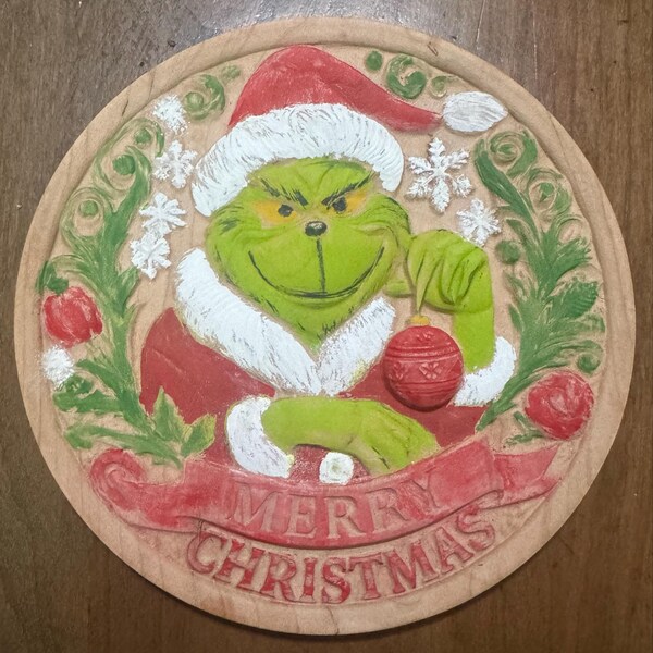 3D STL Design Grinch Christmas Relief for CNC Routers and 3D Printing ...