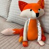 Fox Softie PDF Sewing Pattern, Francie the Fox Stuffed Animal Pattern, Patchwork Fox Pattern - Etsy